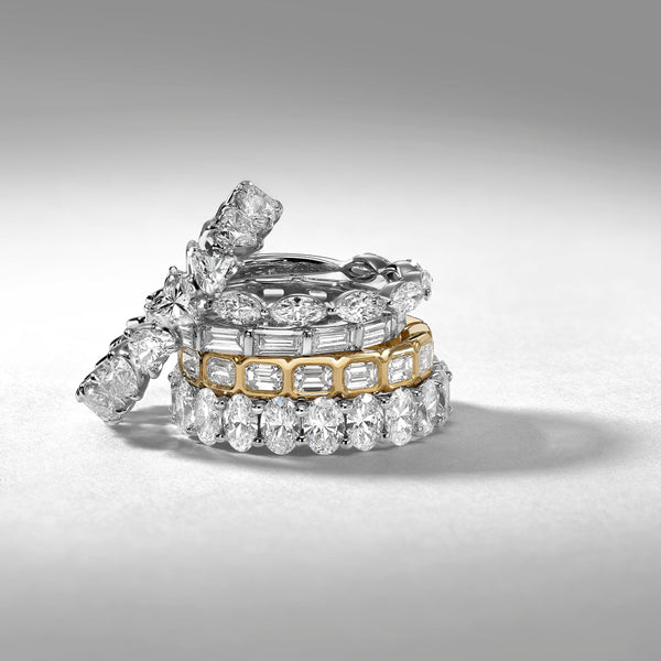 Bezel-Set Lab Grown Diamond Tennis Bracelet 4.75 ct In 14k Yellow Gold