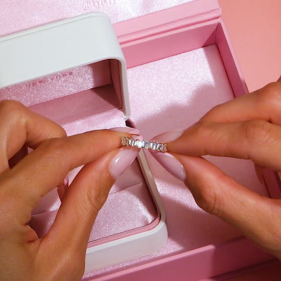 1 Carat Baguette Lab Grown Diamond Wedding Band 14k Yellow Gold