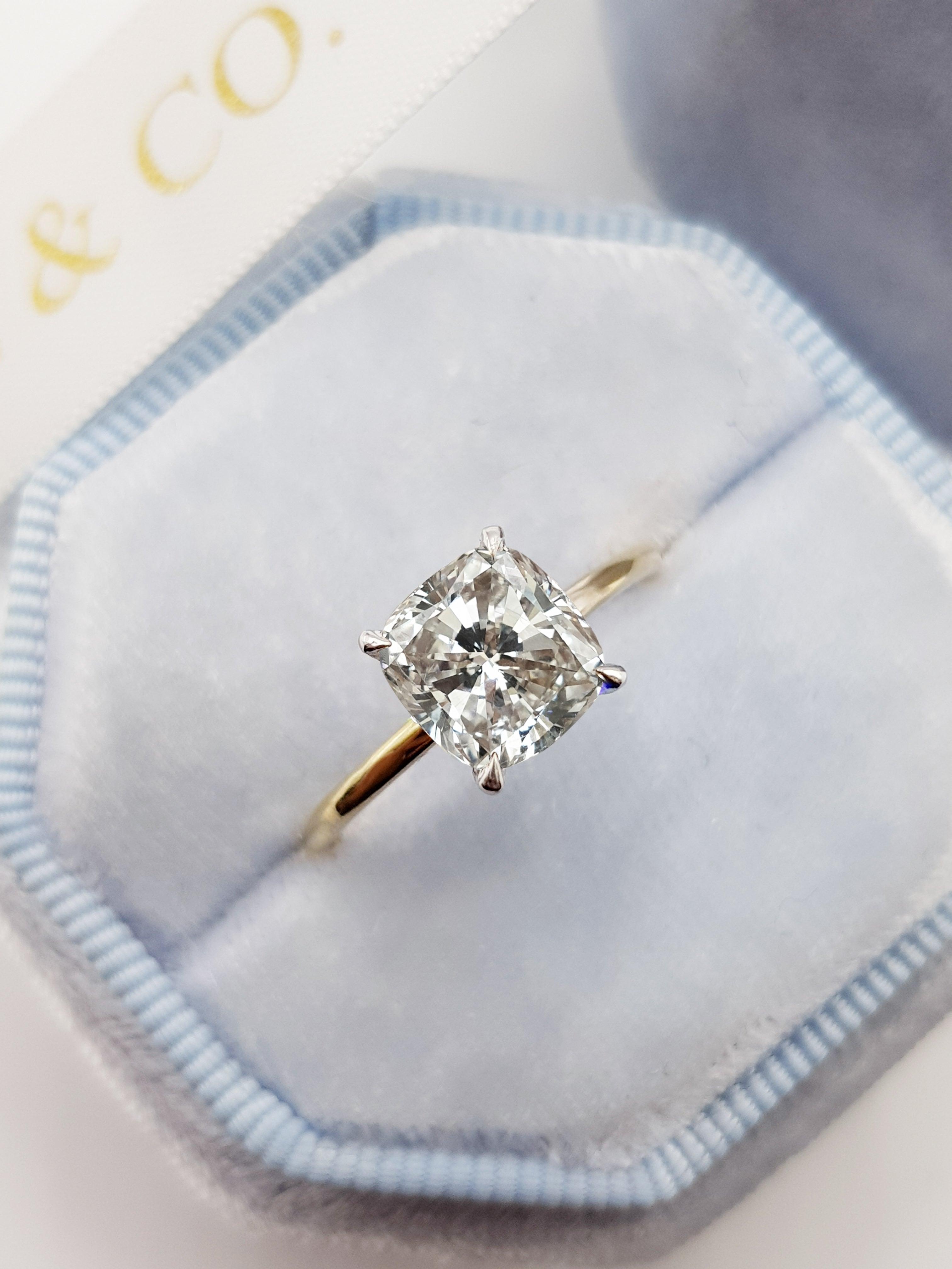 Cushion Cut Diamond Solitaire